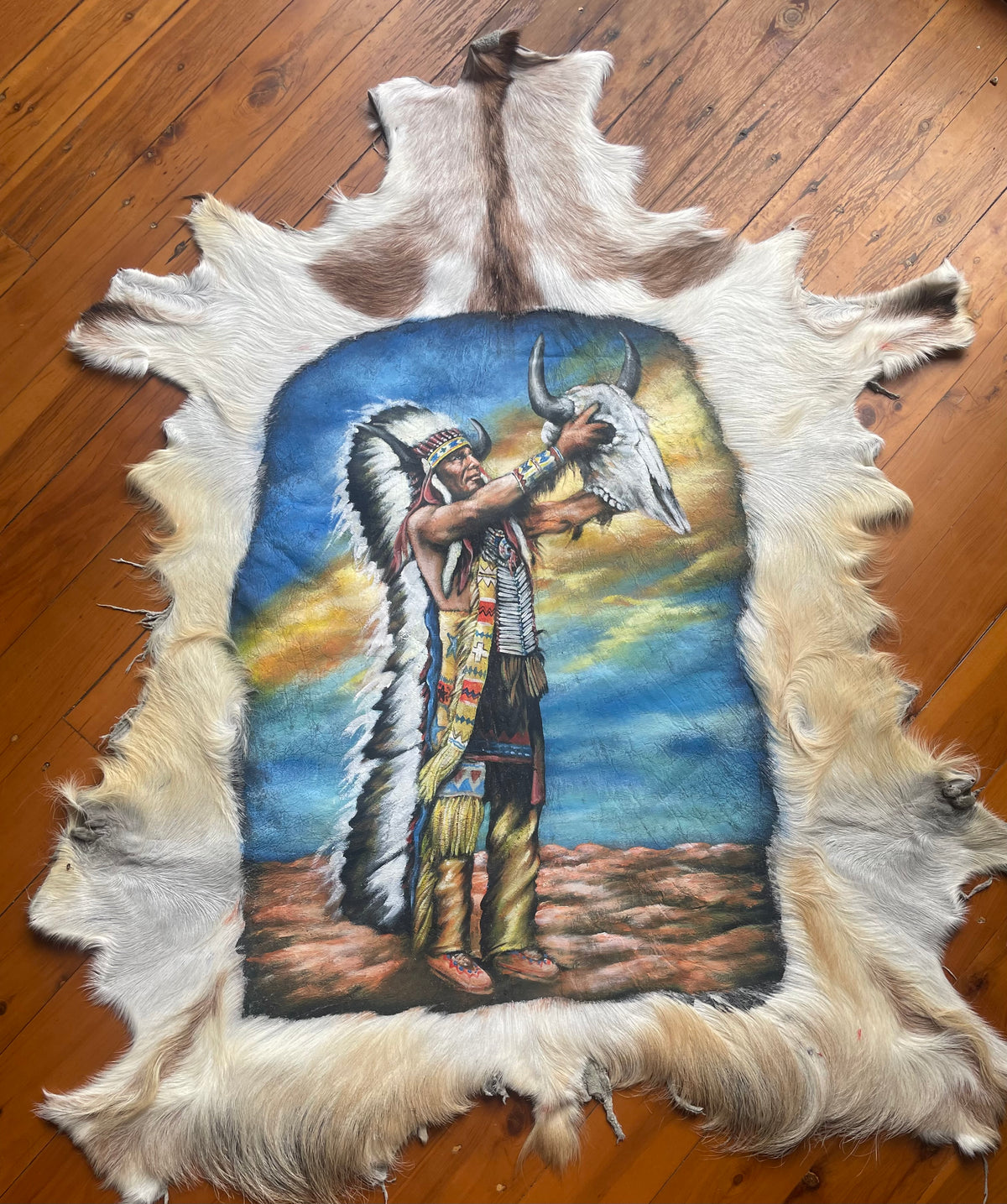 Hand Painted goat hides– Cowgirl Country