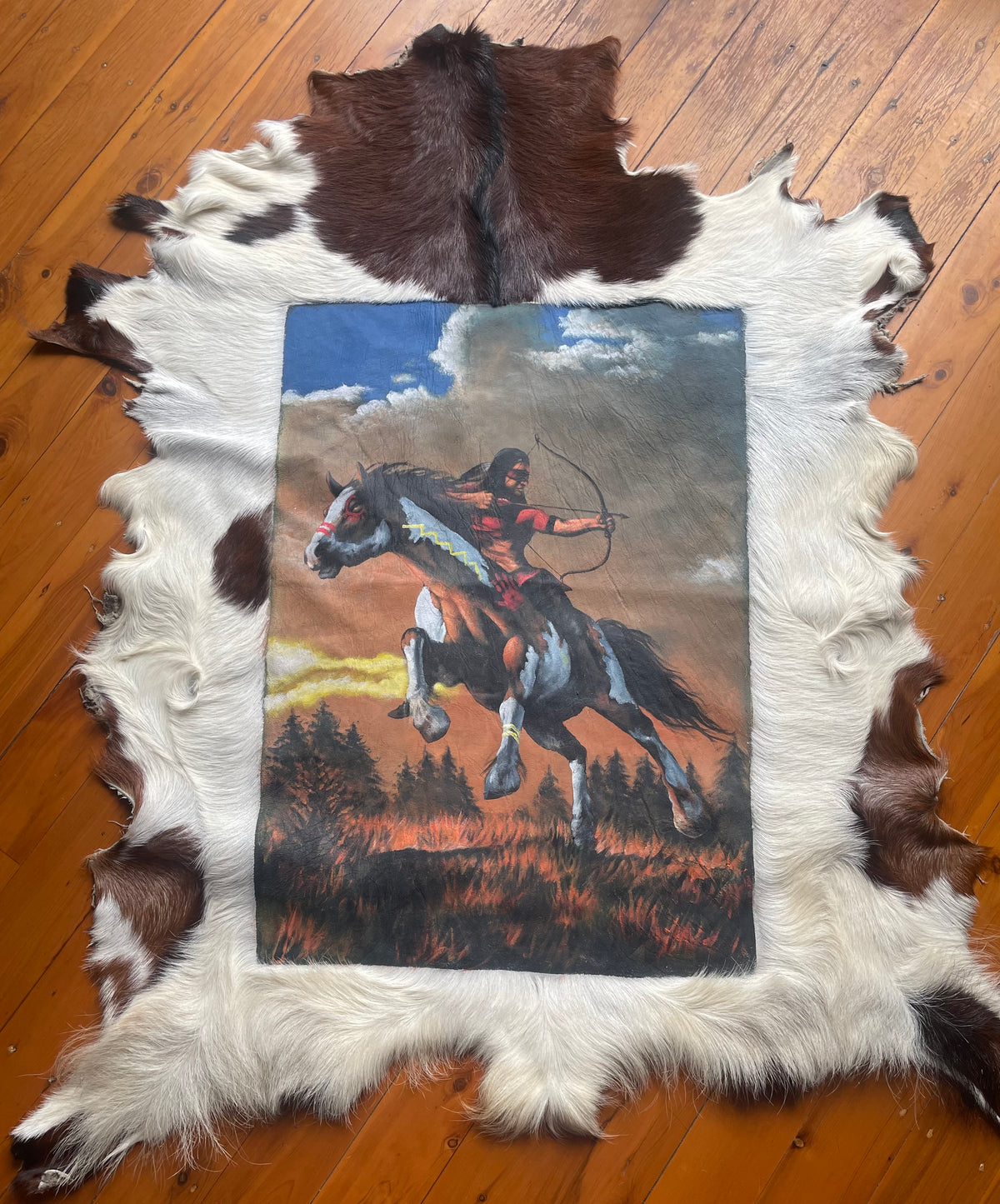 Hand Painted goat hides– Cowgirl Country